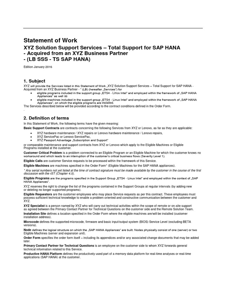 Sample Sow | PDF | Fee | Liquidated Damages