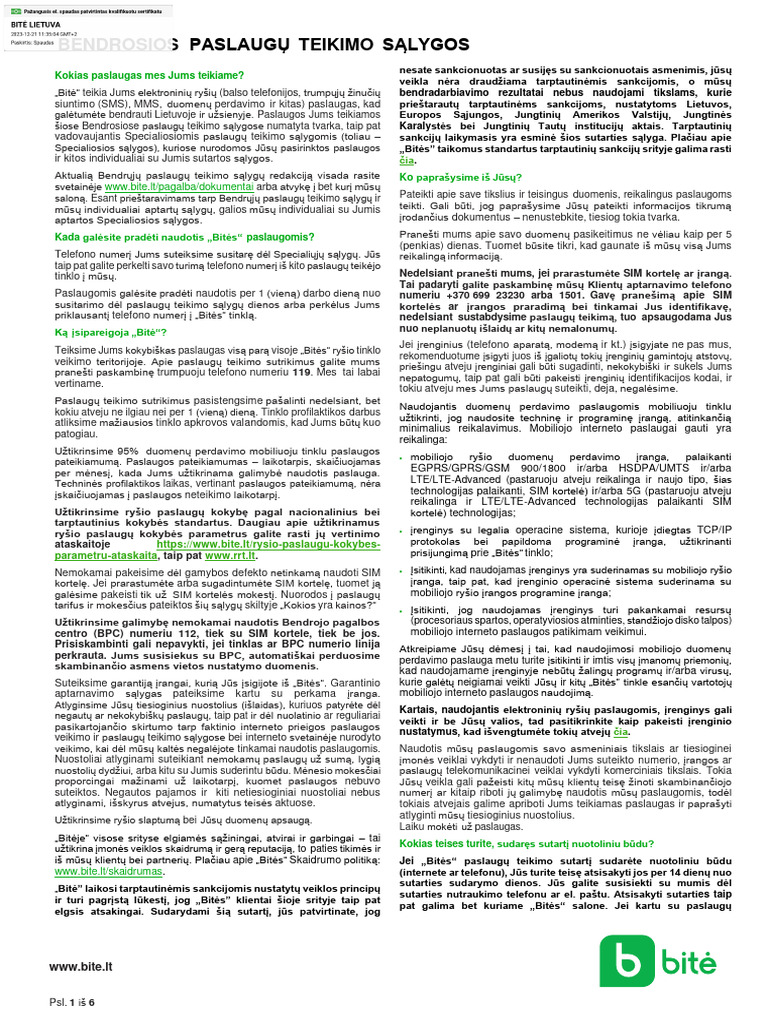 2.7 Bendrosios Sutarties Salygos Be Pavadinimo - v59 - 2024 02 01 ...