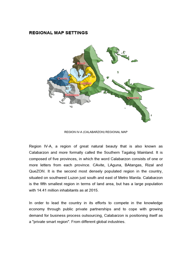 Regional-Provincial Map Setting-Arch Tech | PDF | Natural Environment ...