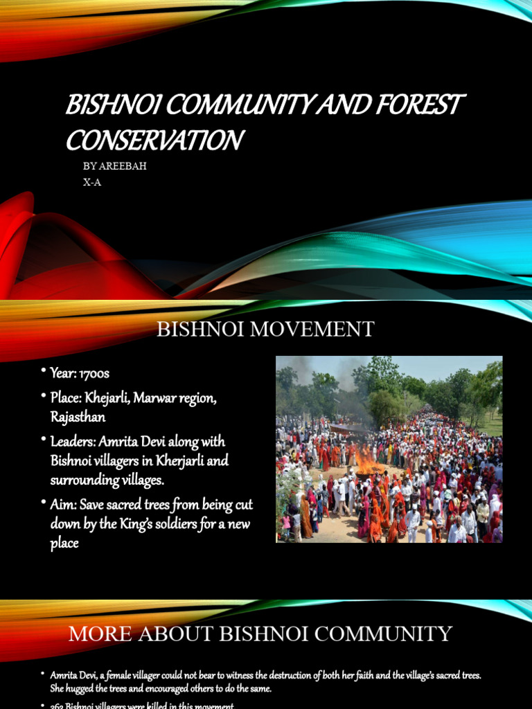 Bishnoi Community and Forest Conservation Class 10 | PDF ...