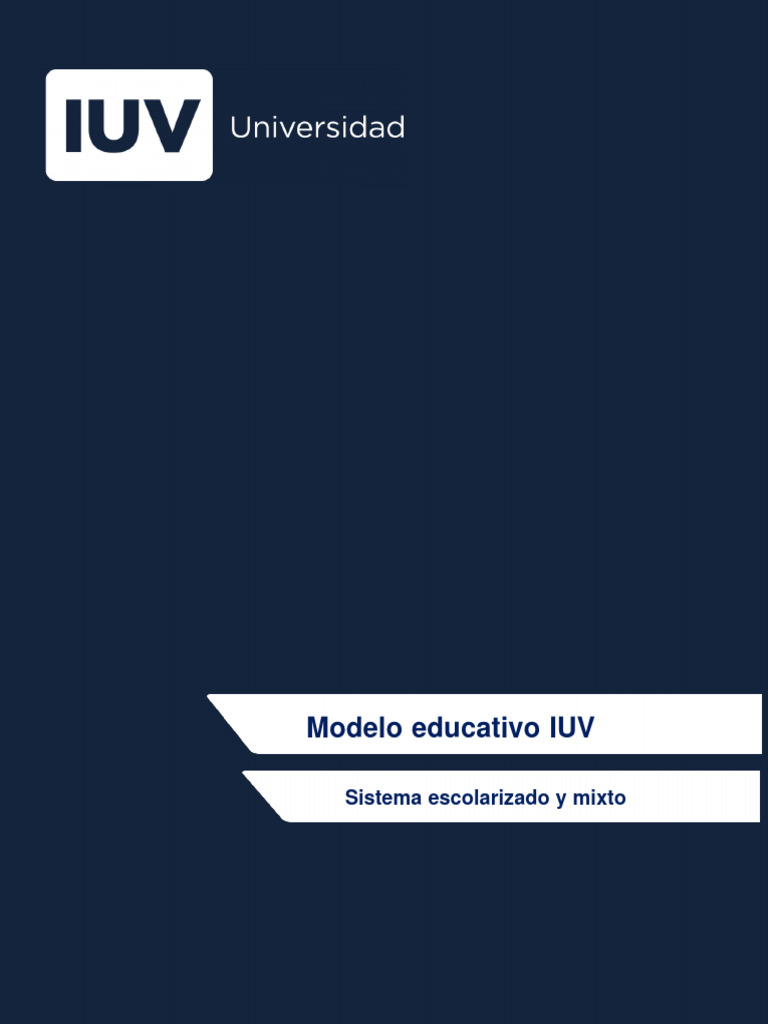 Modelo Educativo IUV 2022 Primera Parte | Descargar gratis PDF | Maestros | Evaluación