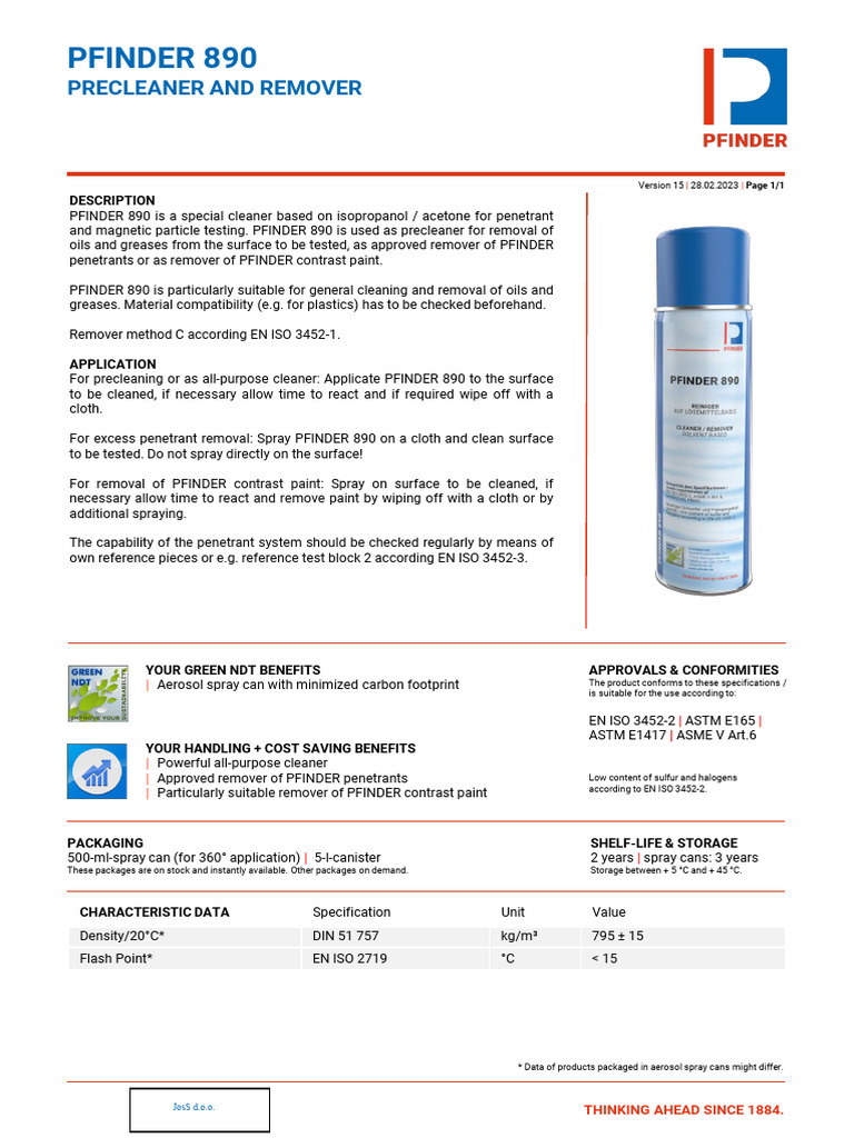 Pfinder 890 | PDF | Paint | Materials