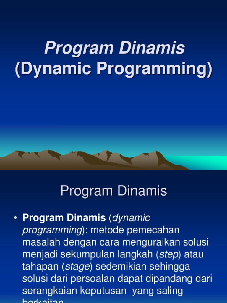 Dynamic Program | PDF