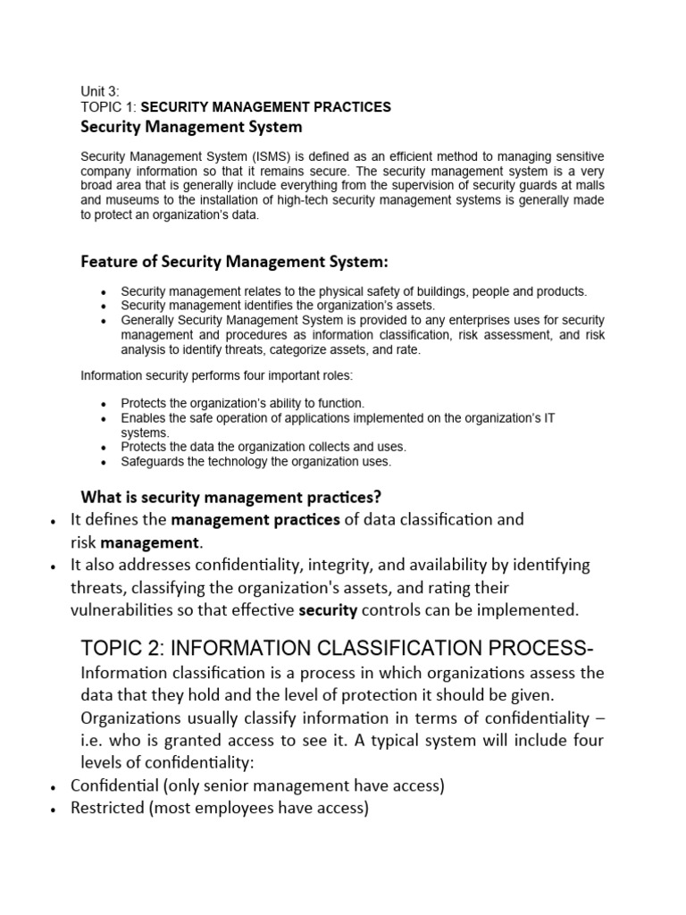 Unit 3 | PDF | Information Security | Risk