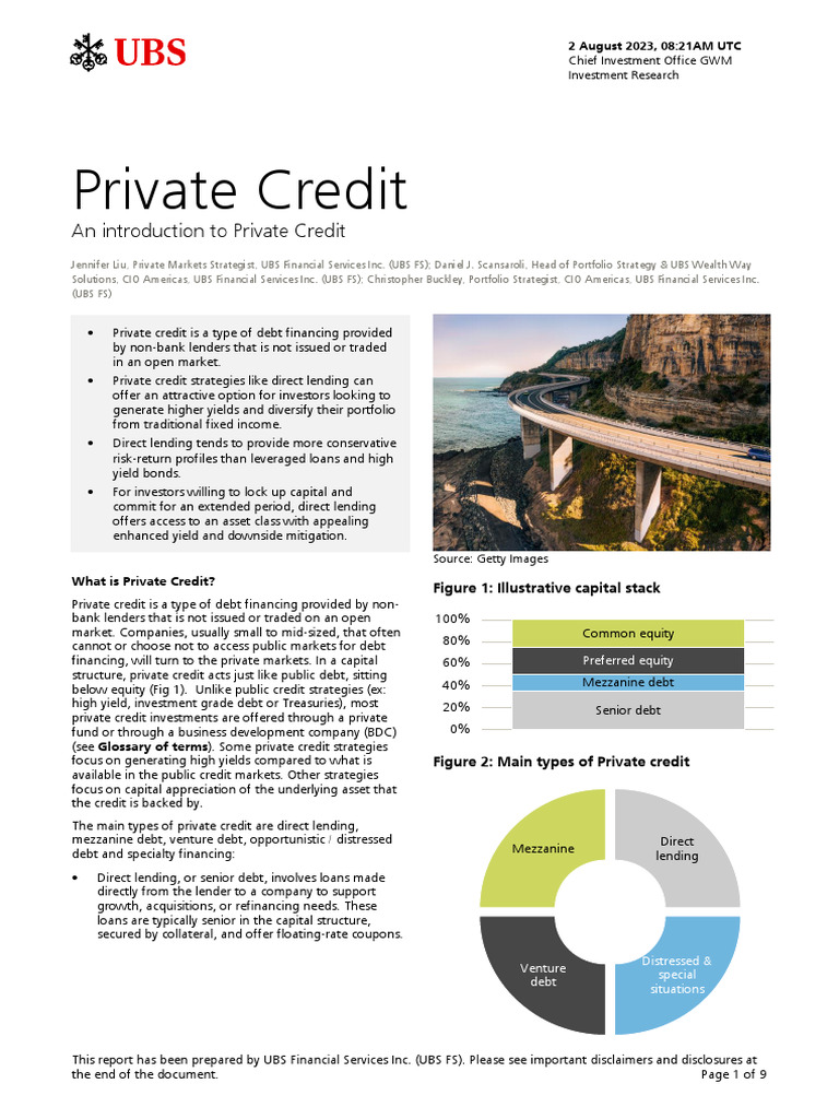 Introduction to Private Credit Strategies | PDF | Loans | Investing