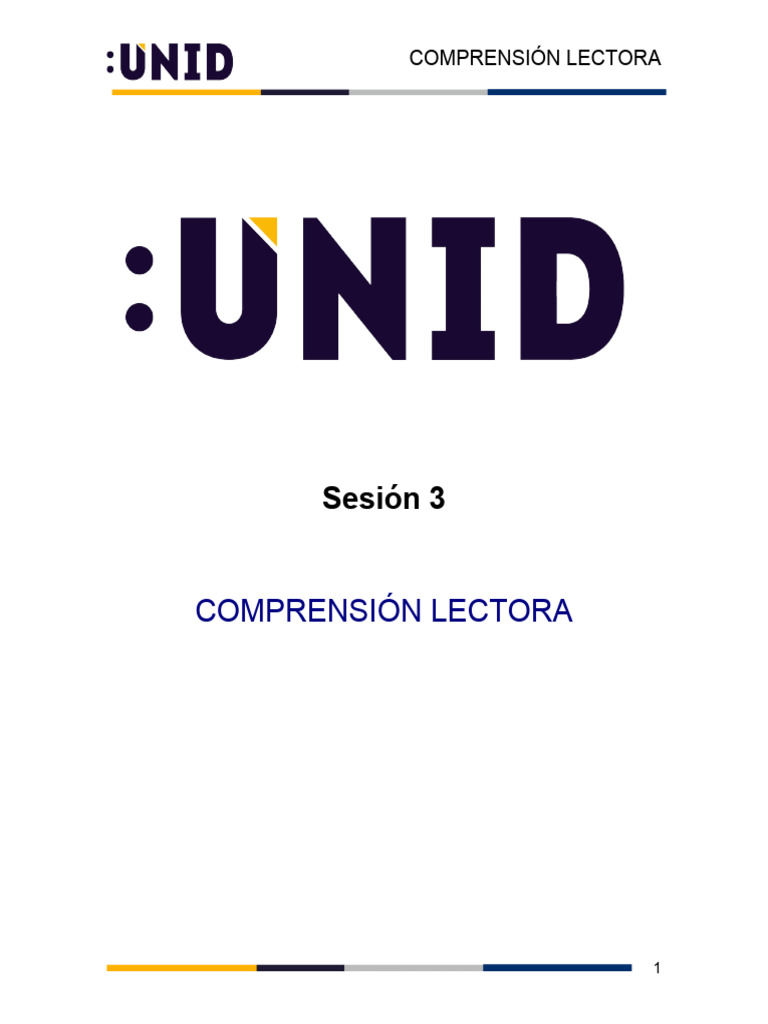 CL03 Lectura | PDF | Comprensión lectora | Comprensión
