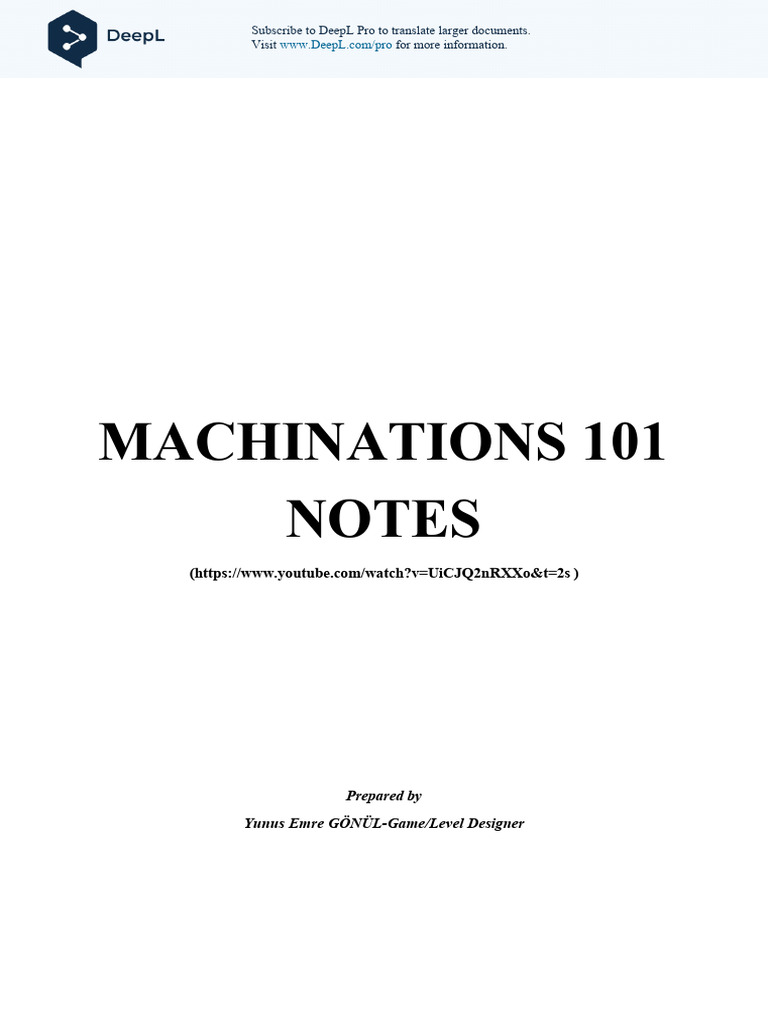 MACHINATIONS 101 - Turkish Language en | PDF | Matrix (Mathematics) | Numbers