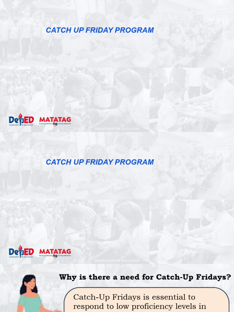 Catch Up Fridays Orientation Presentation | PDF | Learning | Teachers