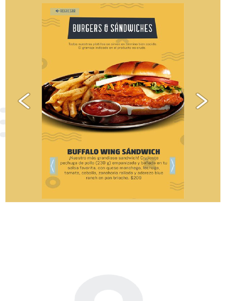 Las Alitas Menú | PDF