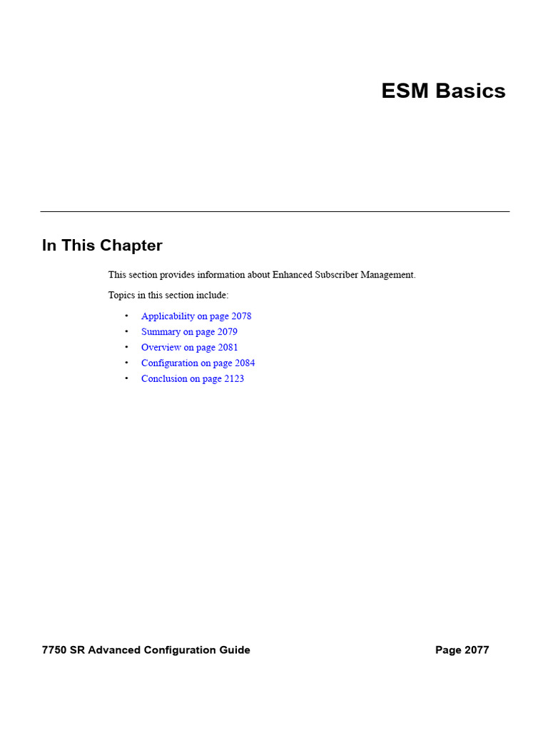 ESM Basics | PDF | I Pv6 | Radius