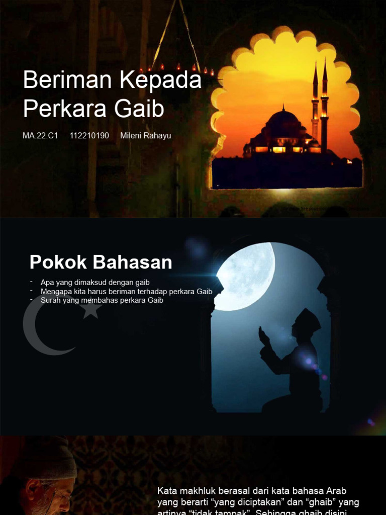 Arti dan Pentingnya Perkara Gaib | PDF