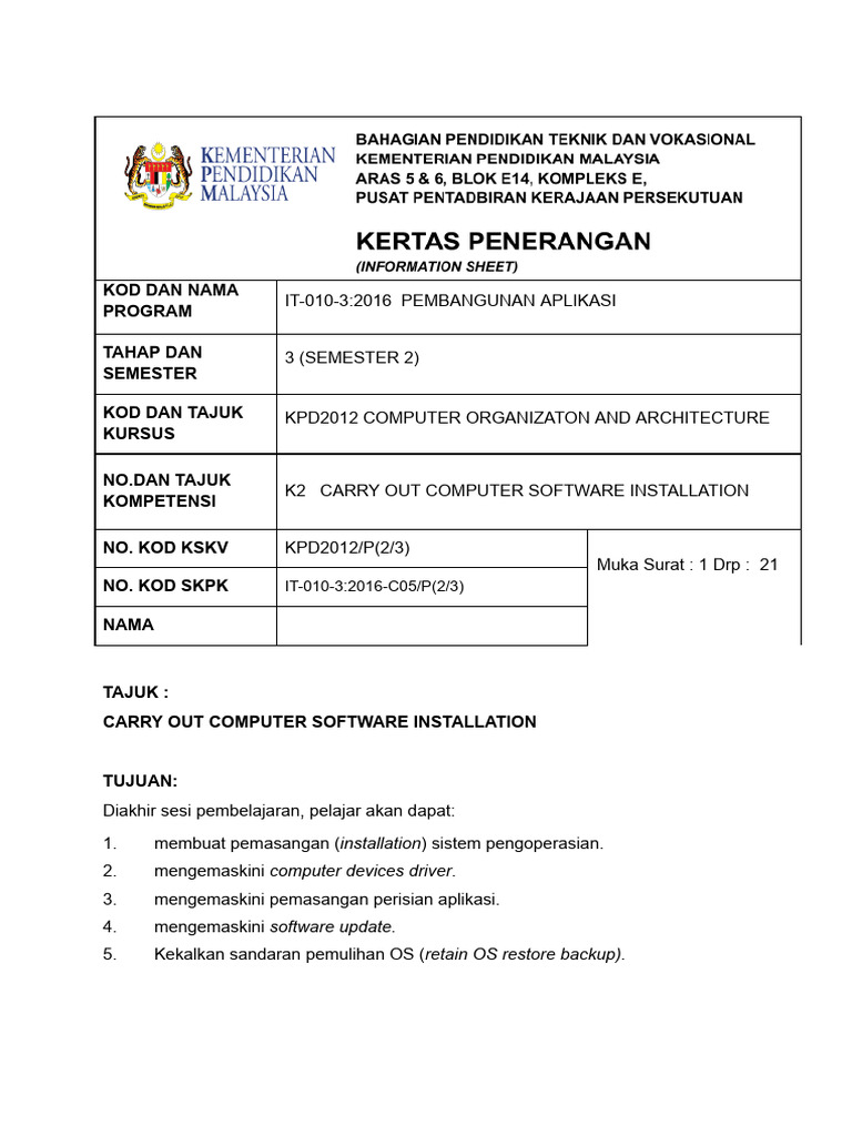 Panduan Instalasi Software Komputer | PDF | Game & Aktivitas | Komputer