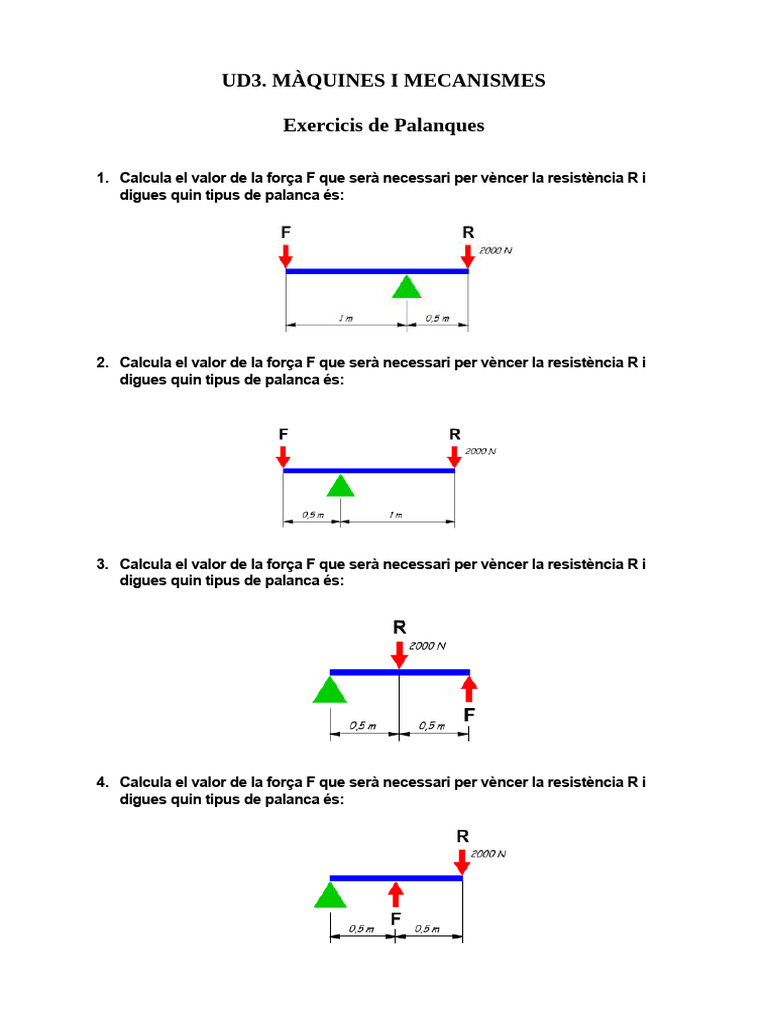 UD3. Exercicis Palanques Bàsics | PDF