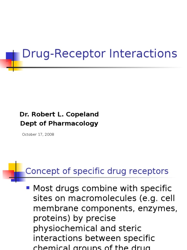 Drug Receptor Interaction Overview | PDF | Receptor Antagonist ...