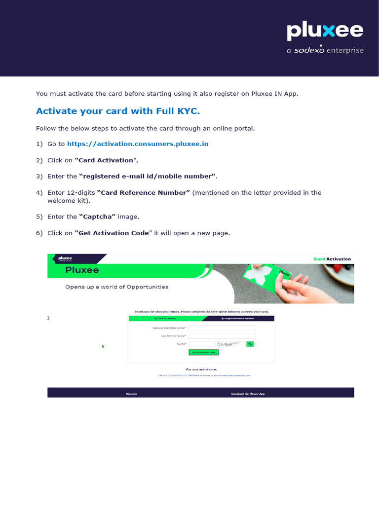 Activation Process Y Kyc - Benefit and Reward Card | PDF | Software ...