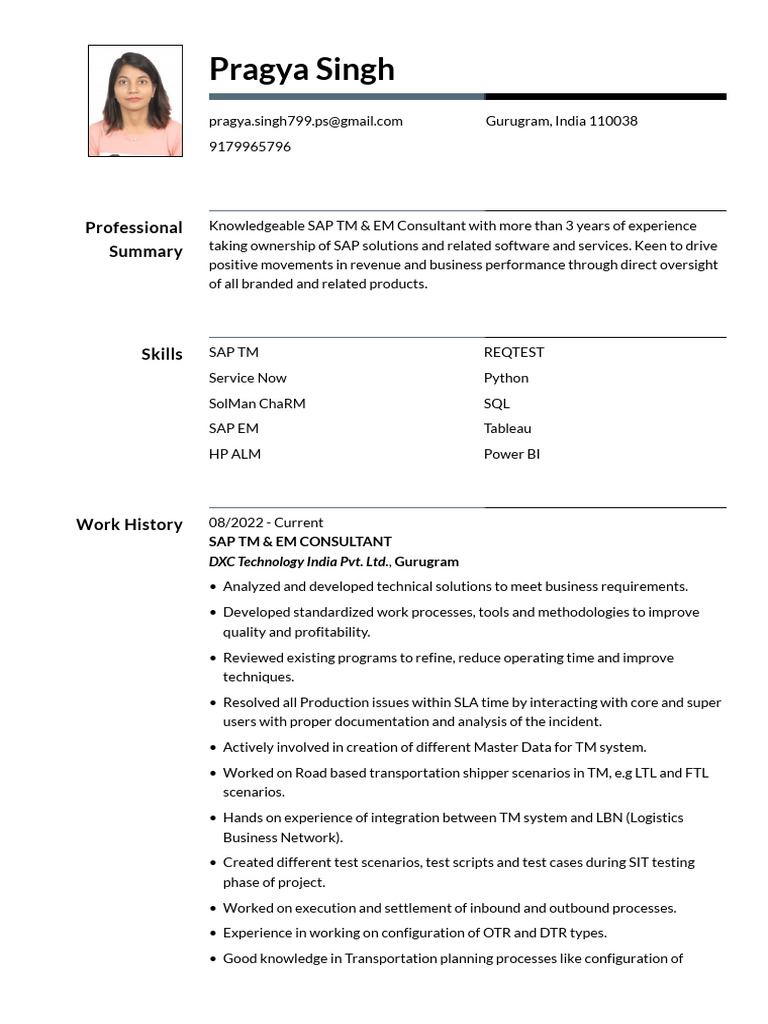 Pragya_resume | PDF | Cargo | Software Engineering