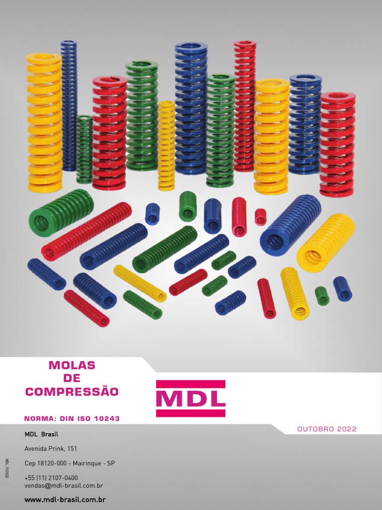 Catalogo de Molas Arame Redondo e Retangular | PDF | Materiais | Metais