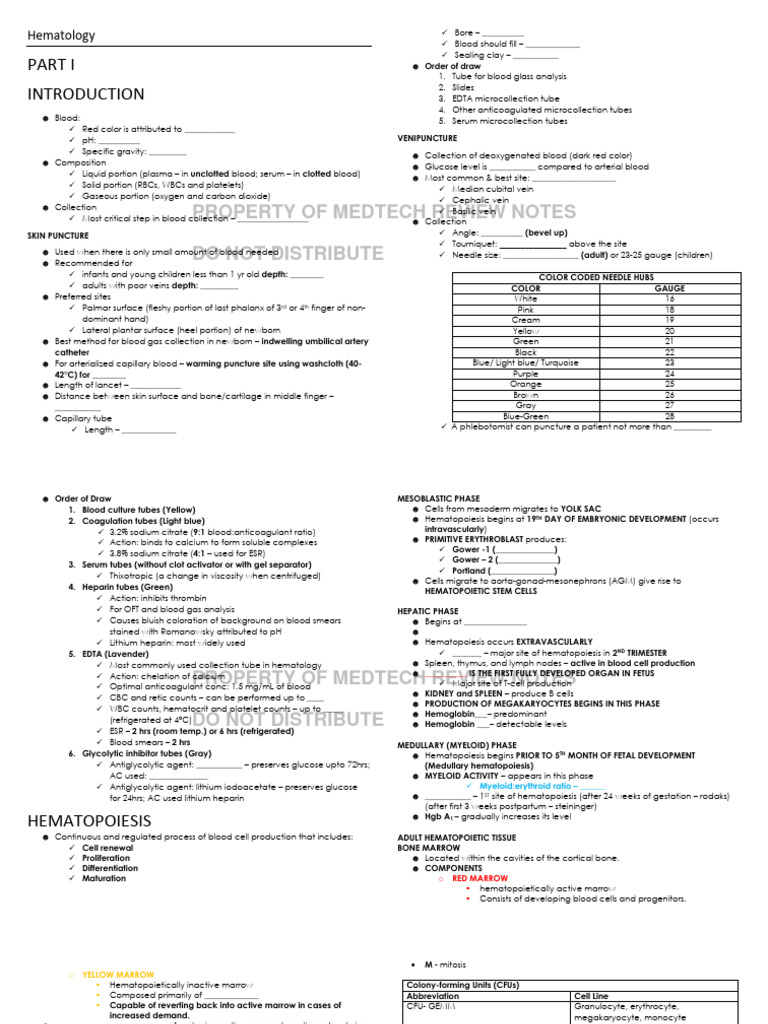 Hematology | PDF | Haematopoiesis | Monocyte