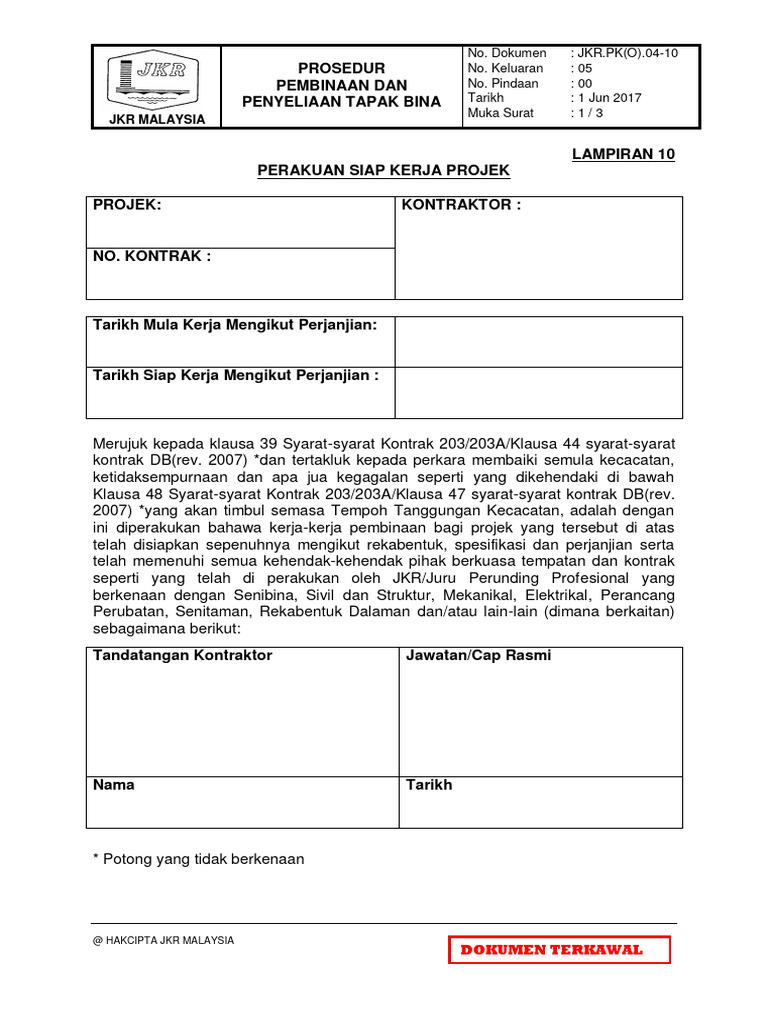 JKR PK (O) 04-10 | PDF