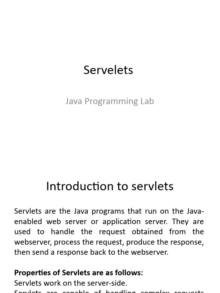 Servelets | PDF | Computers