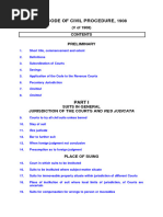 Civil Procedure Code 1908 (Pakistan) | PDF