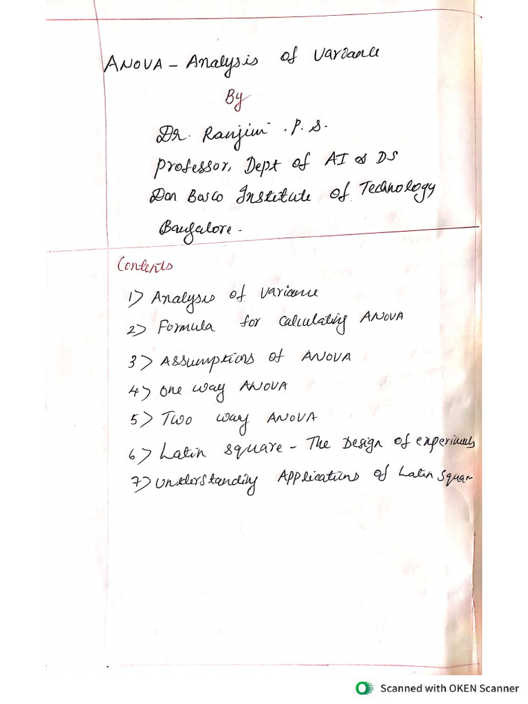 Module 5 Anova | PDF