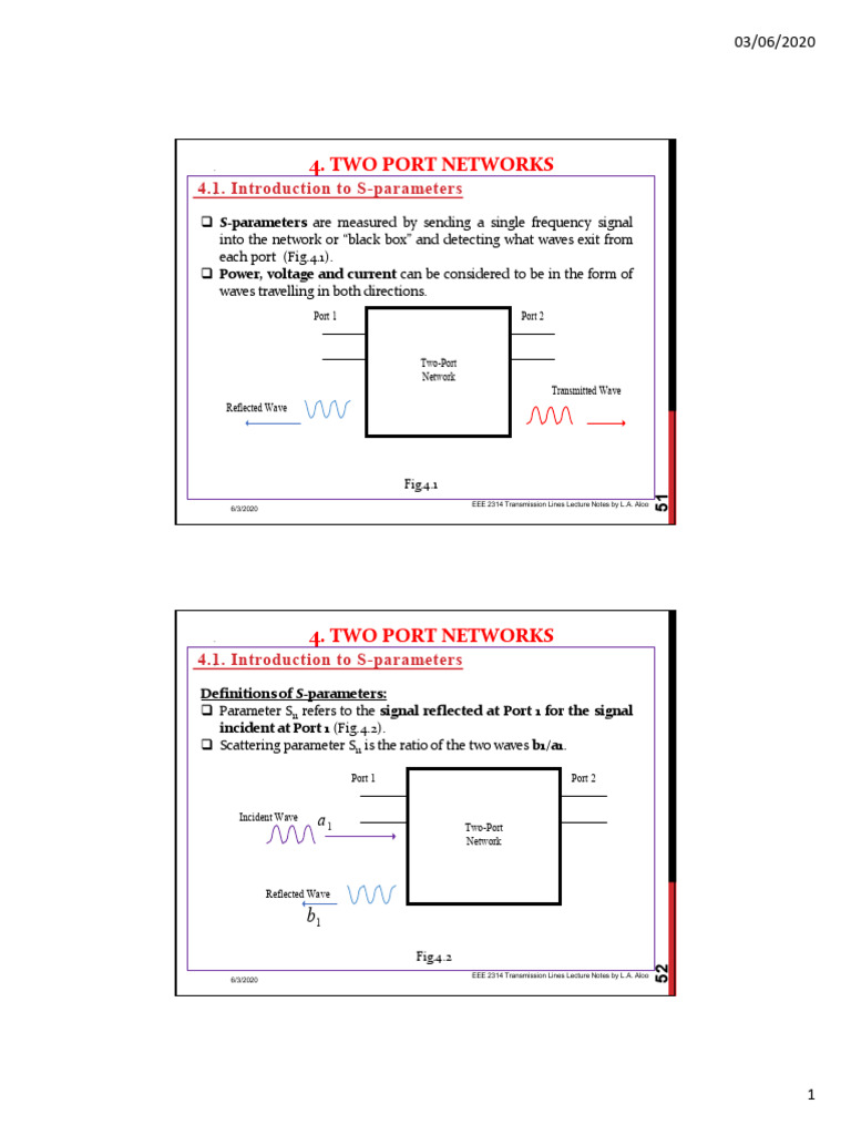 Chap4 Two Port Print | PDF | Electronics | Control Theory