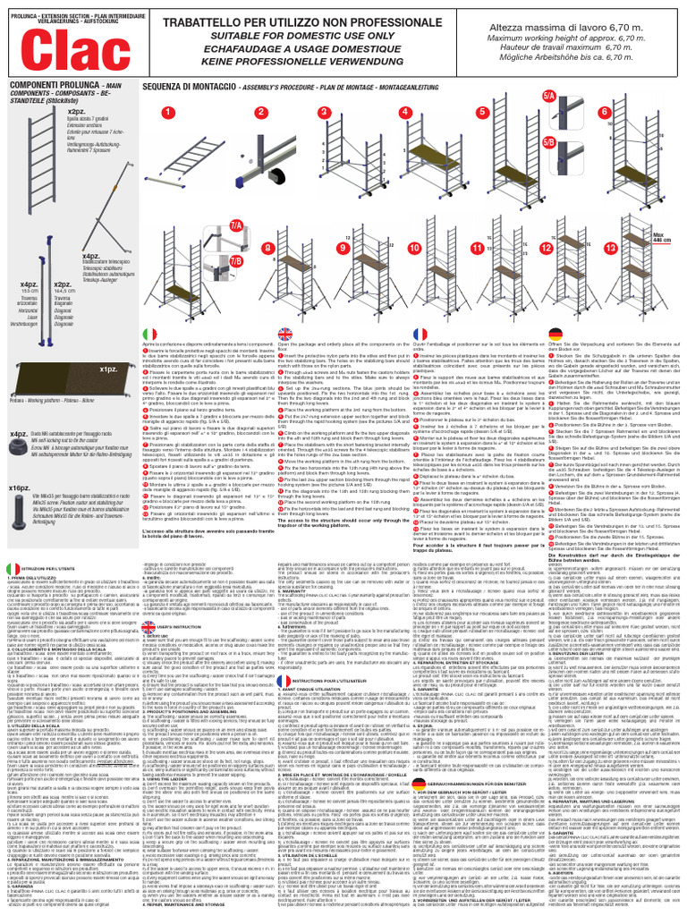 Manuale Trabattello Clic Clac | PDF
