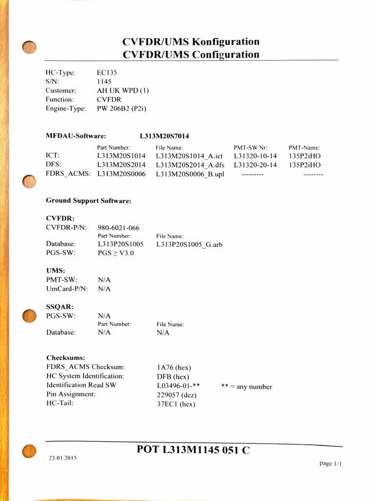 MFDAU Configuration | PDF