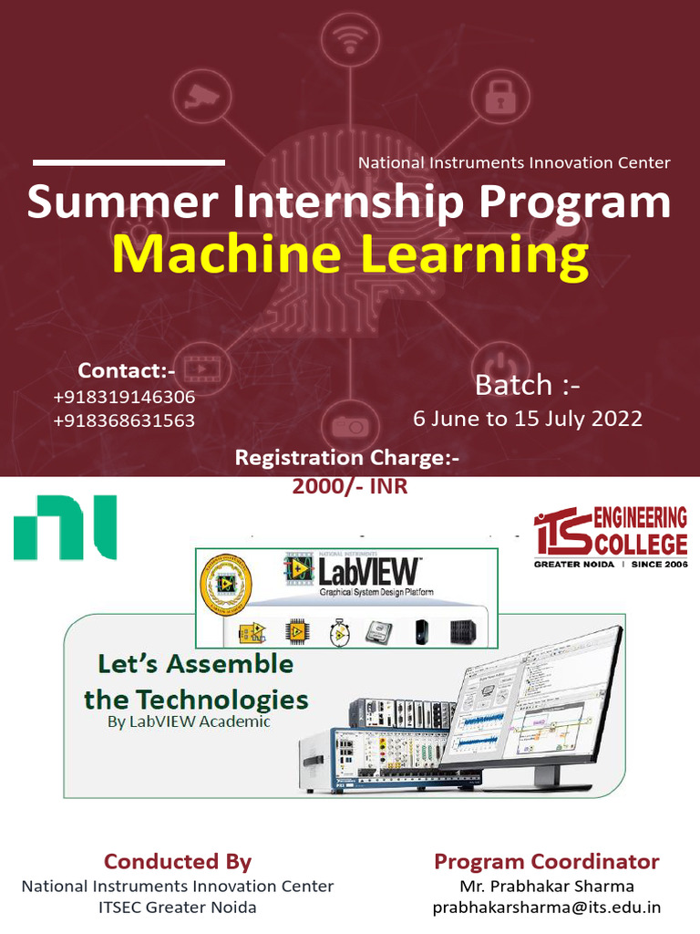 Machine Learning Program Pdf 