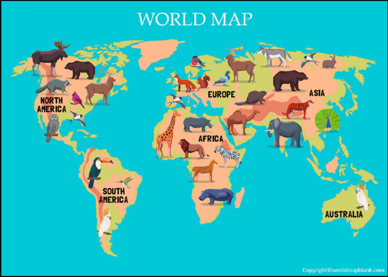 Printable World Maps For Kids | PDF
