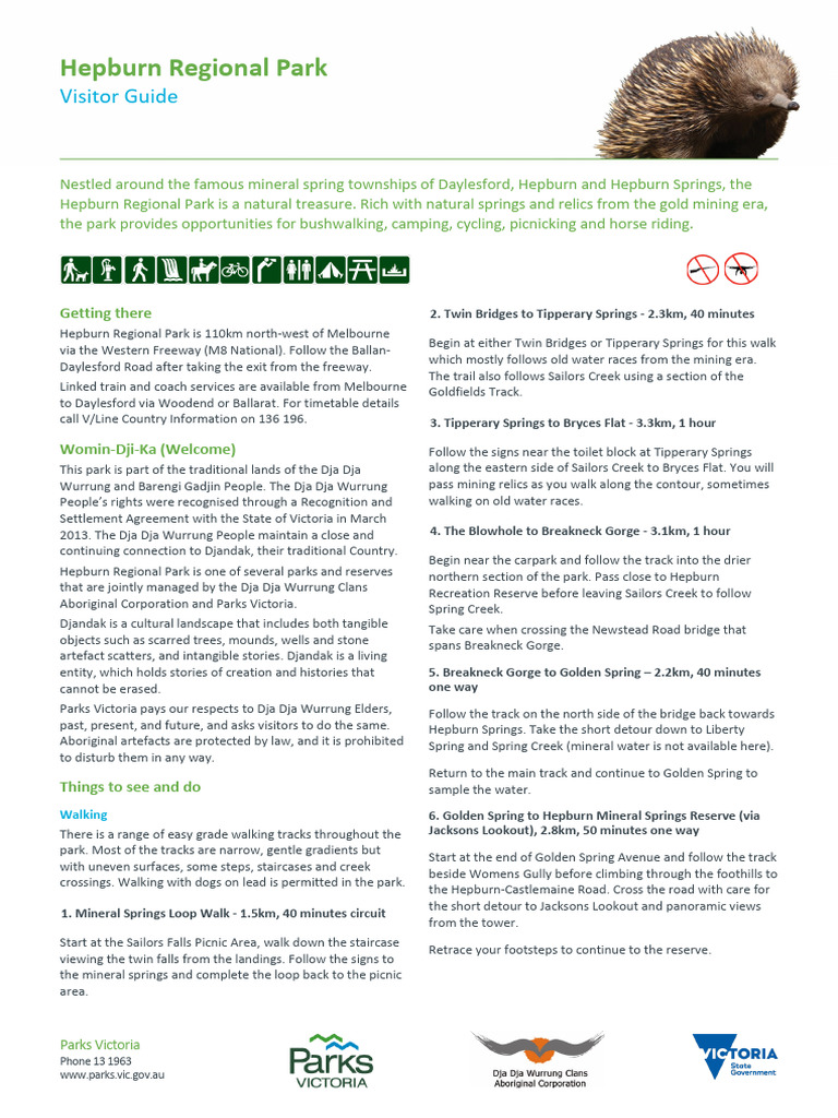 Hepburn Regional Park Visitor Guide | PDF