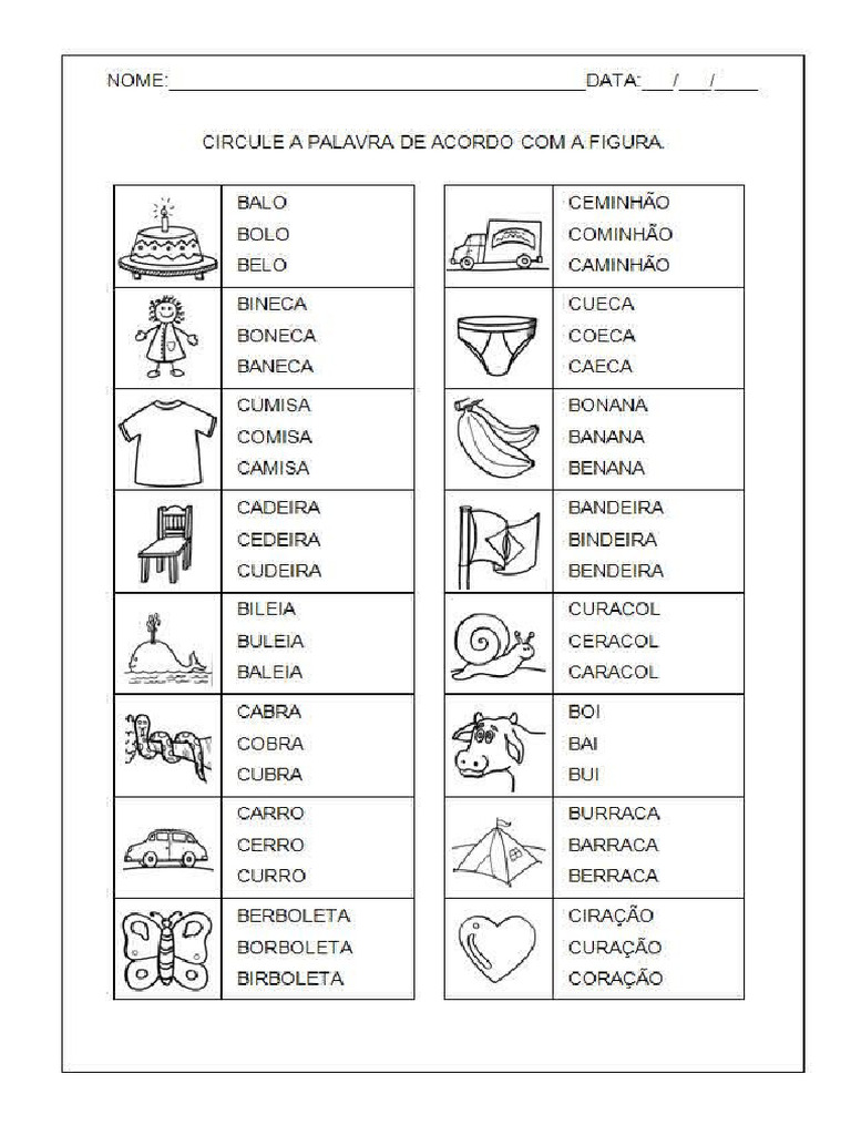 Atividades Silabas Pdf