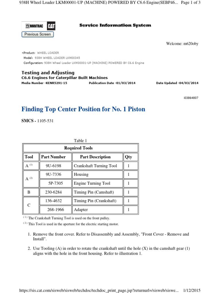 Finding Top Center Position For No | PDF | Machines | Engines