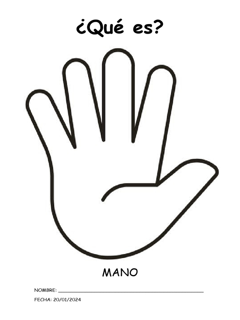 Mano para Colorear | PDF | Negocios | Finanzas y dinero