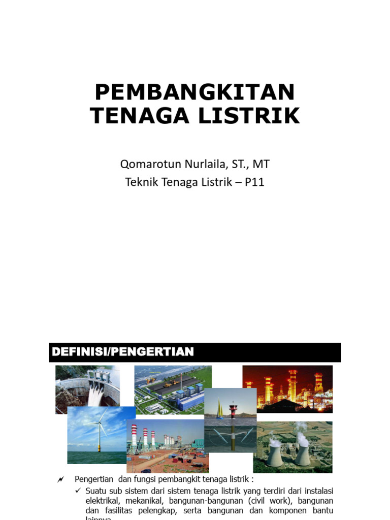 M10. Pembangkitan Tenaga Listrik | PDF | Griya & Taman | Sains & Matematika