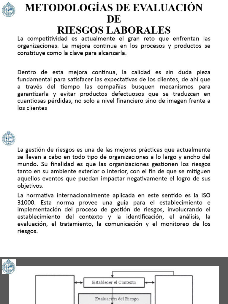 EVALUACION+DE+RIESGOS+LABORALES | PDF | Riesgo | Estadísticas