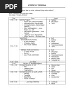 Sportsfest 2p23 - PROGRAM FLOW | PDF | Sports