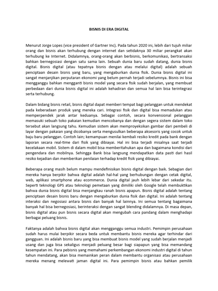 Modul 12 KWU Bisnis Di Era Digital | PDF