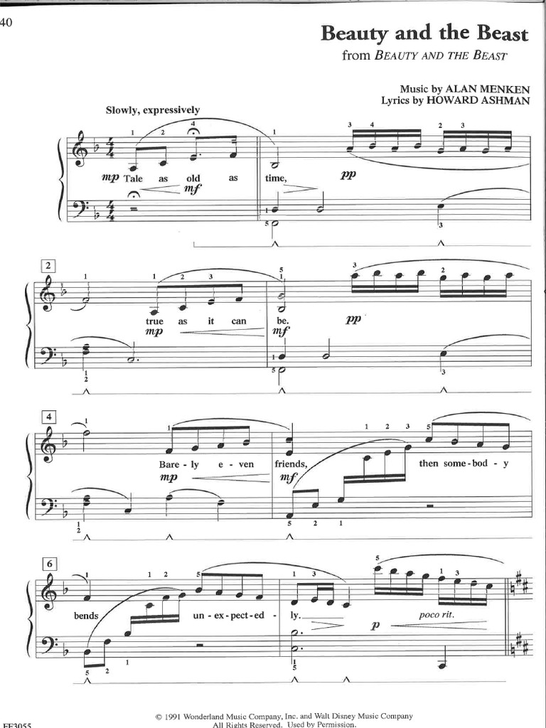 40-43 - Disney, Bigtime Piano, Level 4, Beauty and The Beast | PDF