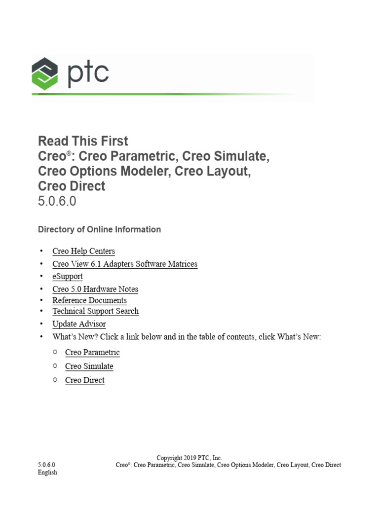 PTC Instructions | PDF | Microsoft Windows | Windows 10