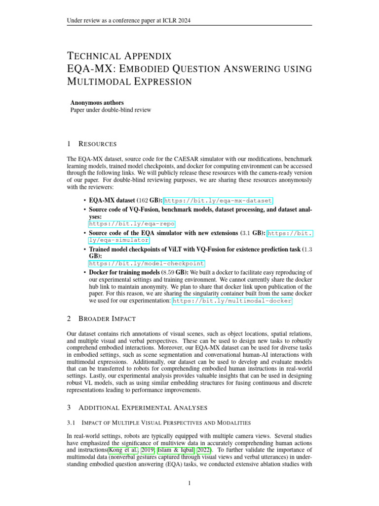 Multimodal EQA for AI Researchers | PDF | Nonverbal Communication | Artificial Intelligence