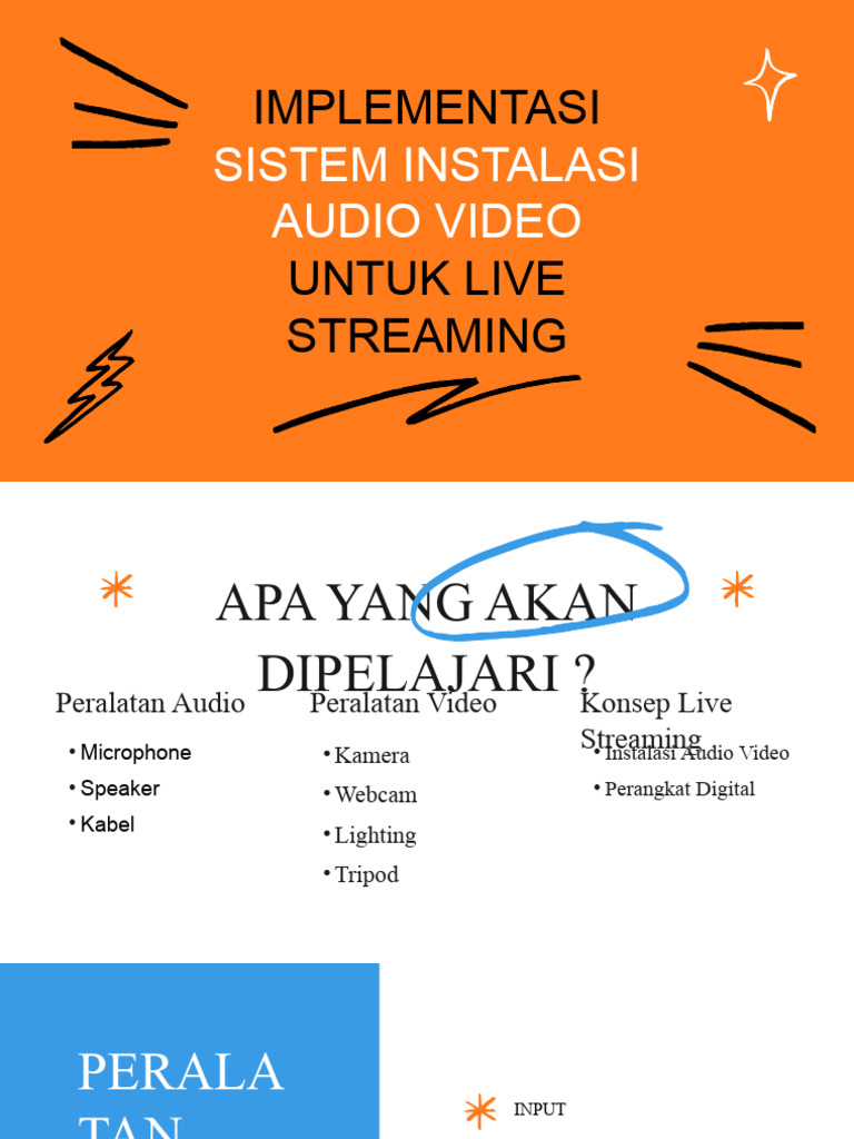 Audio Video Installation for Live Streaming | PDF | Career & Growth