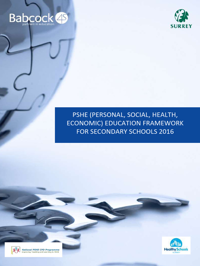 PSHE Framework For Secondary Schools 2016 | PDF | Mental Health | Risk
