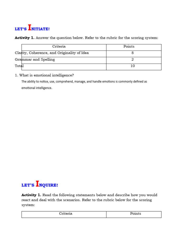 16th Perdev Week Of Activity Larrobis Mjay P Pdf Intelligence Emotional Intelligence