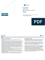 Winter 2026 BTEC Exam Timetable | PDF | Science