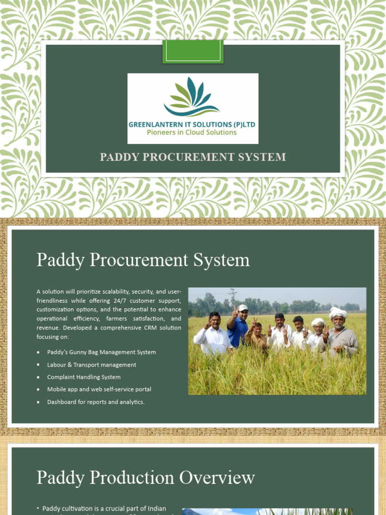 Paddy | PDF | Procurement | Customer Relationship Management