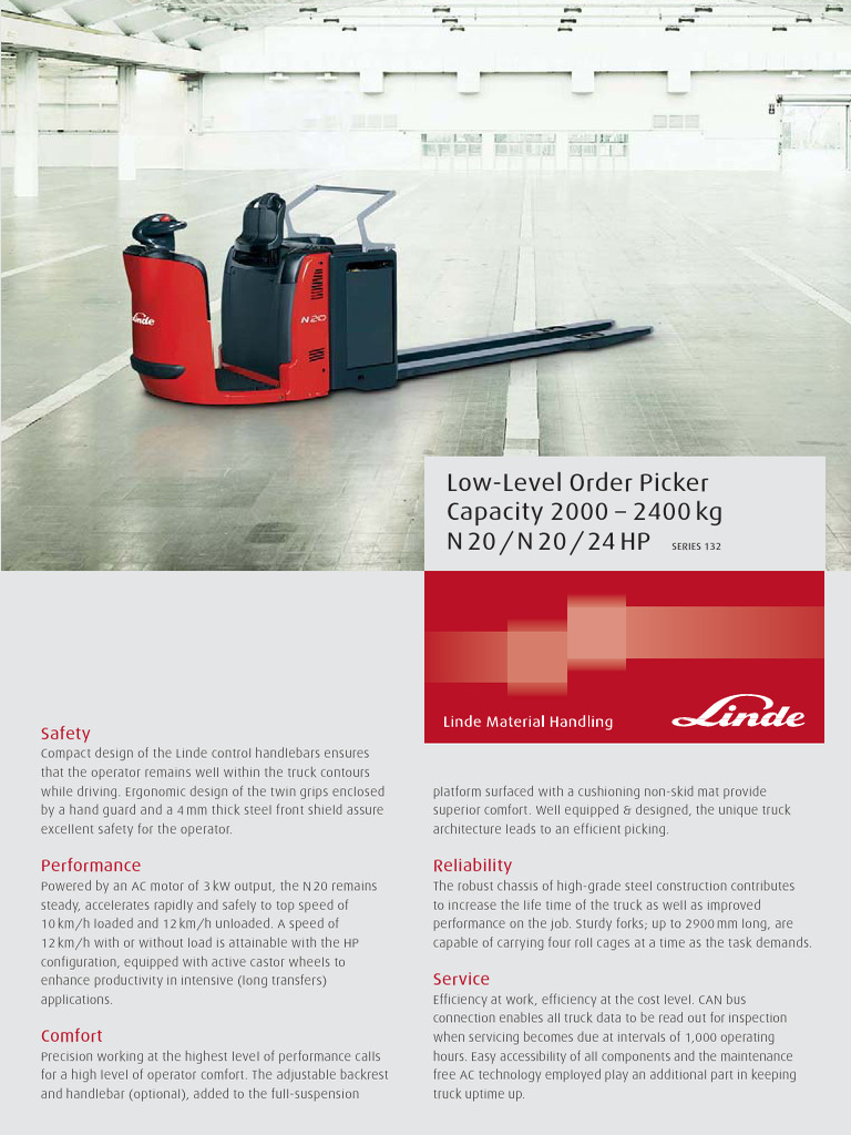 Linde N20 | PDF | Tire | Electric Motor