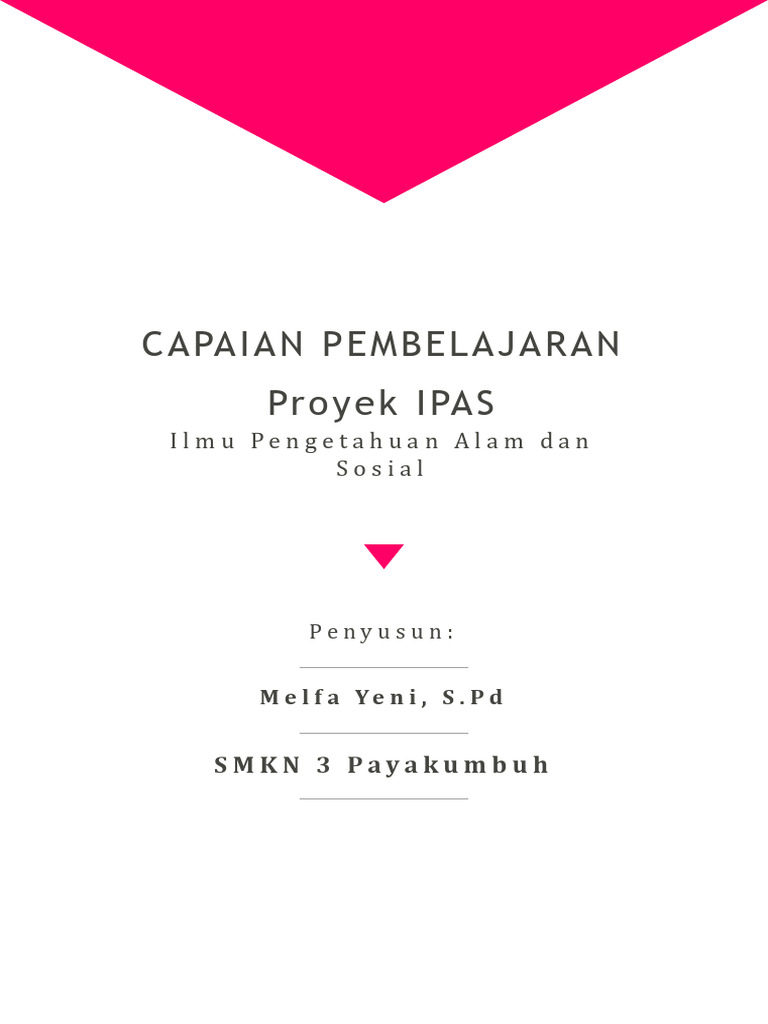 Capaian Pembelajaran Ipas Melfa 2023 | PDF