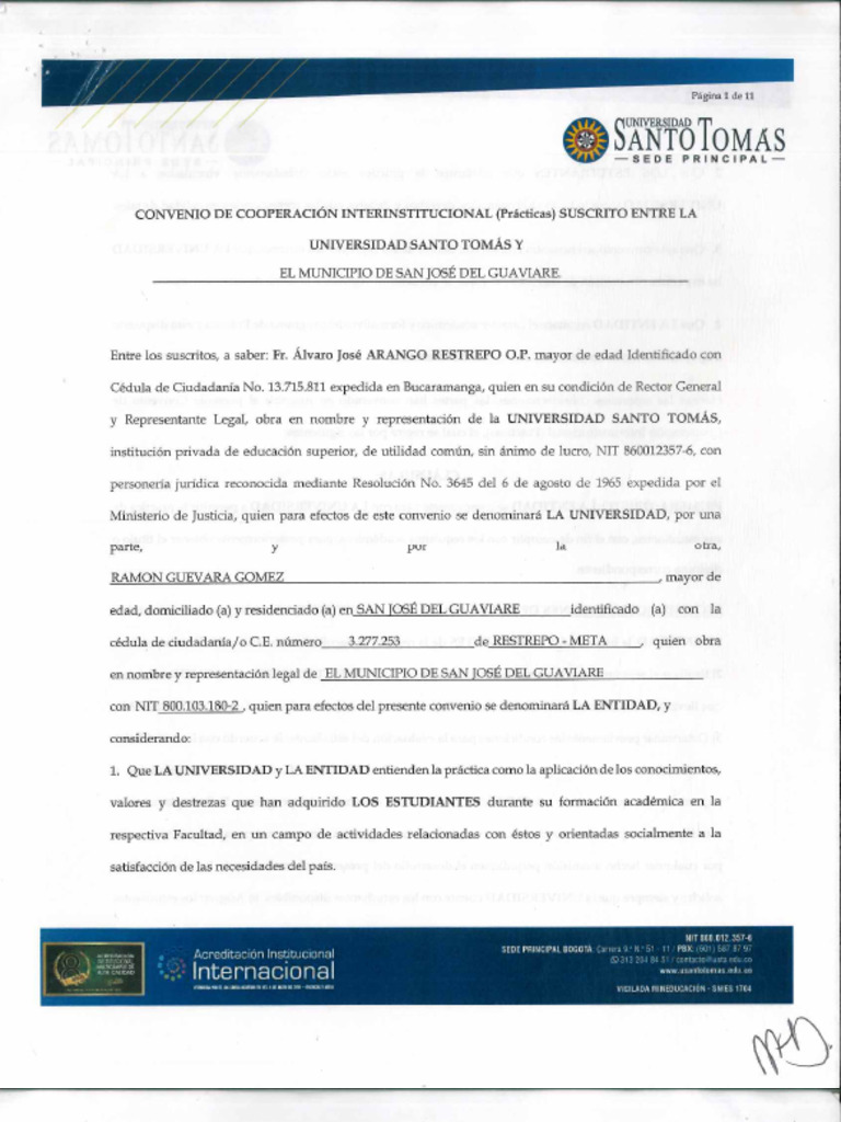 Conv Diligenciado | PDF